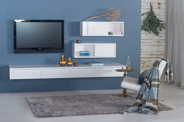 Floating Box With Sliding Doors