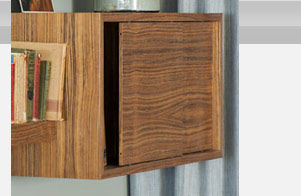 Floating Box With Sliding Doors